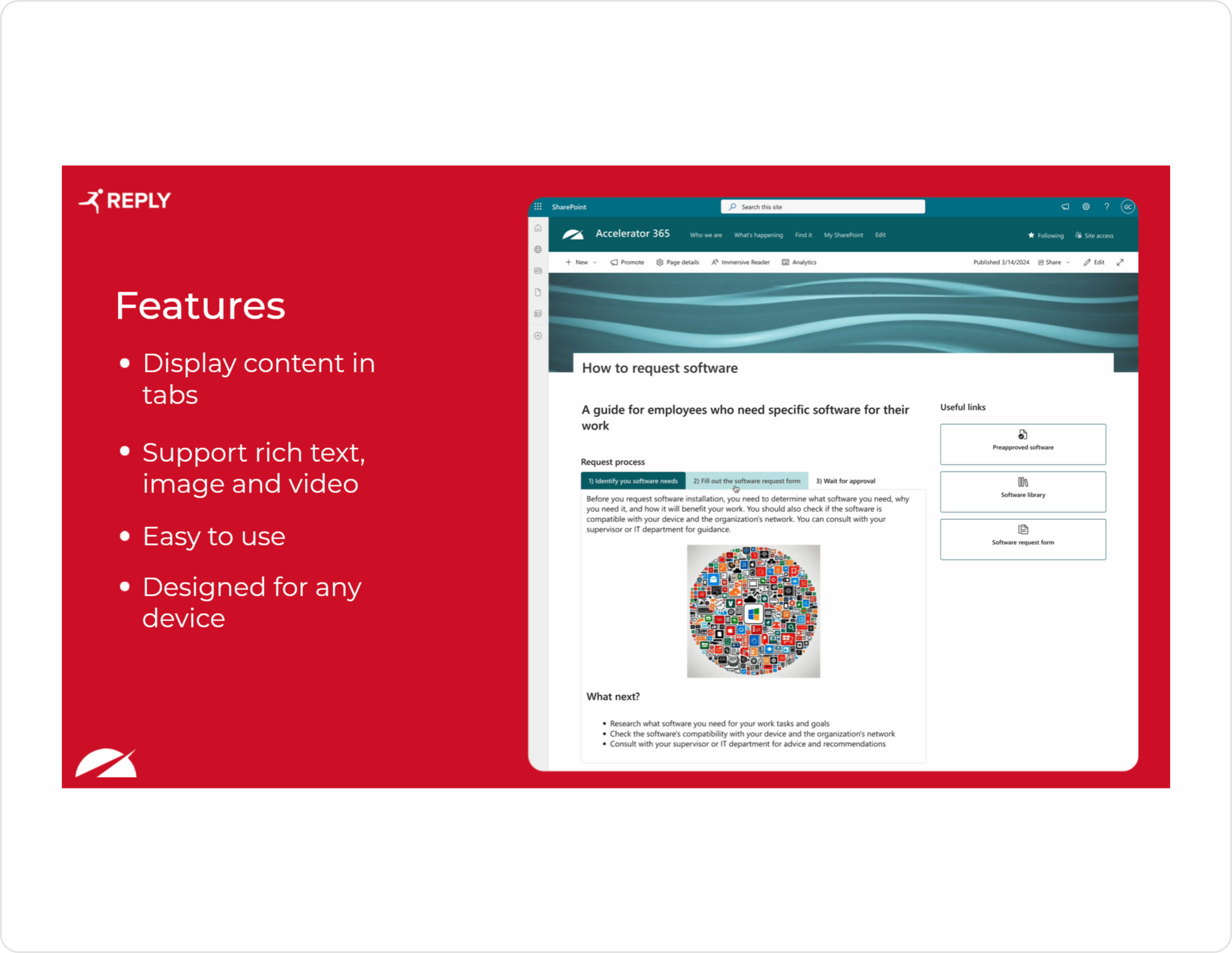 Accelerator 365 by Reply - Tabs