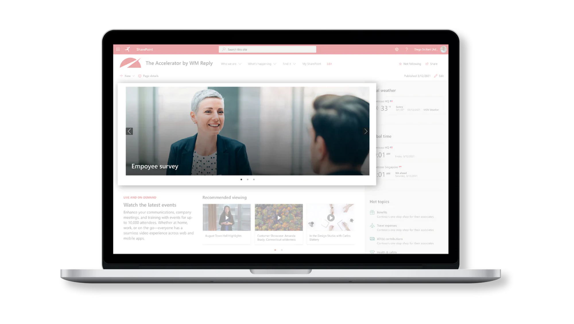 Accelerator 365 by Reply - Carousel